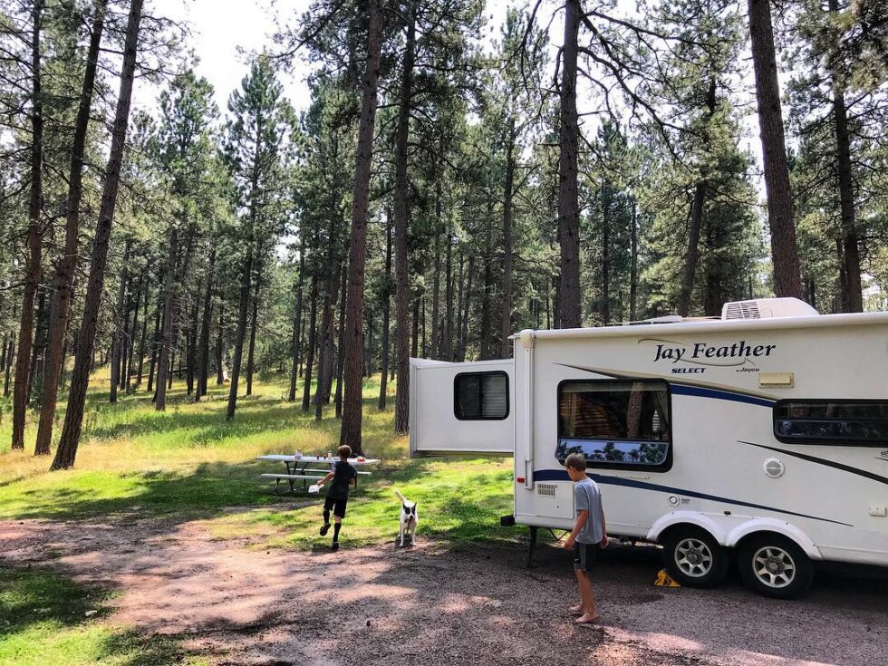 Blue Bell Campground in South Dakota's Custer State Park